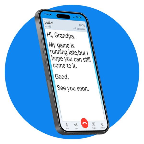 Mobile Phone Captions App - ClearCaptions